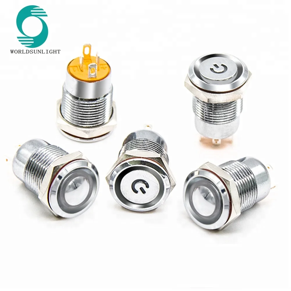 Worldsunlight 12mm Metal Push Button Socket Wiring 4 Wires Stable Lamp ...