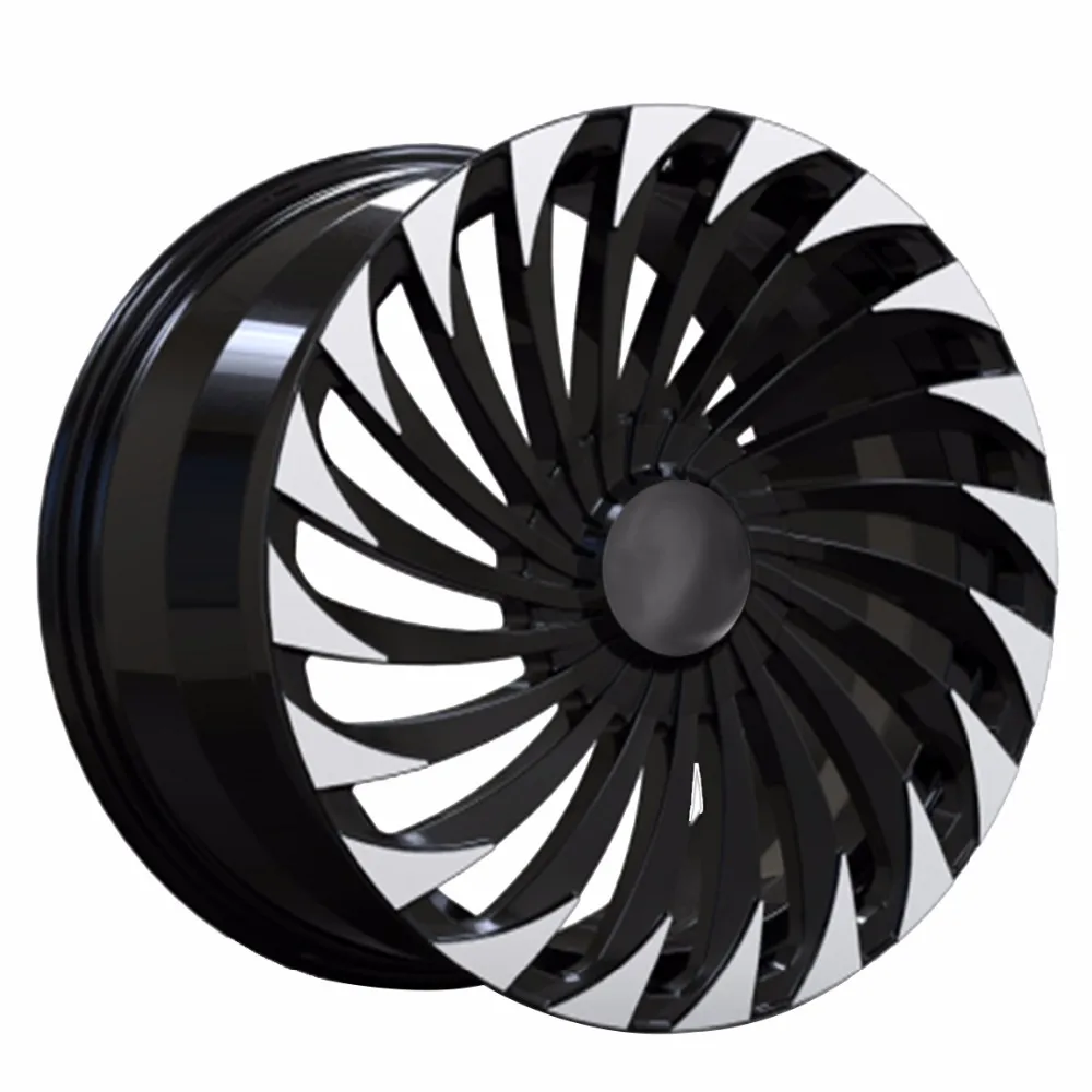 21x9.5 Custom Size & Et Forged Car Wheel Spiral Spokes Et42 Pcd5x120 ...