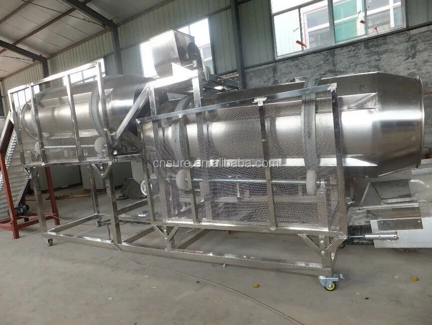 Automatic Rotary Drum Mix Flavoring Machine For Chips Snack Food - Buy ...