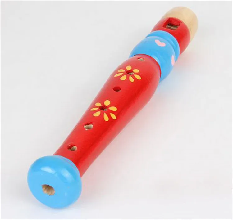 Colorful Kids Musical Instrument Toys Wood Toy Flute - Buy Wooden Flute ...