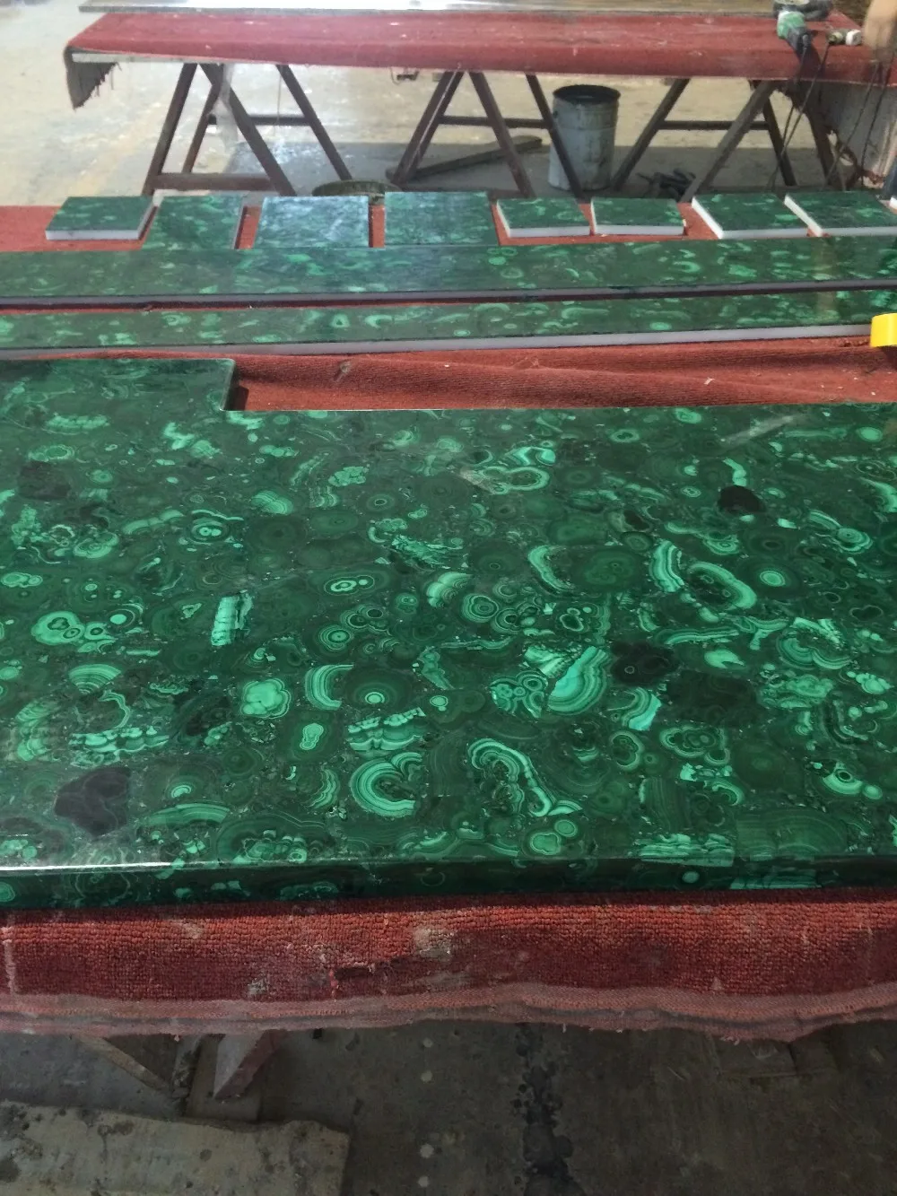 Green Malachite Slab For Countertop Table Top - Buy Marble Kitchen ...