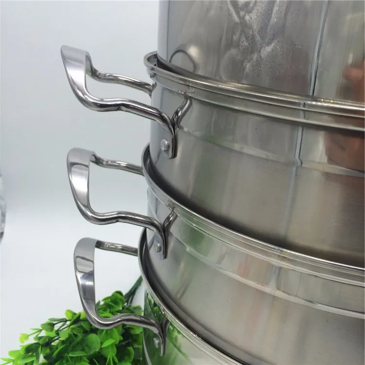 Double Layer Food Steamer Kitchen Pot Factory Supply Stainless Steel ...