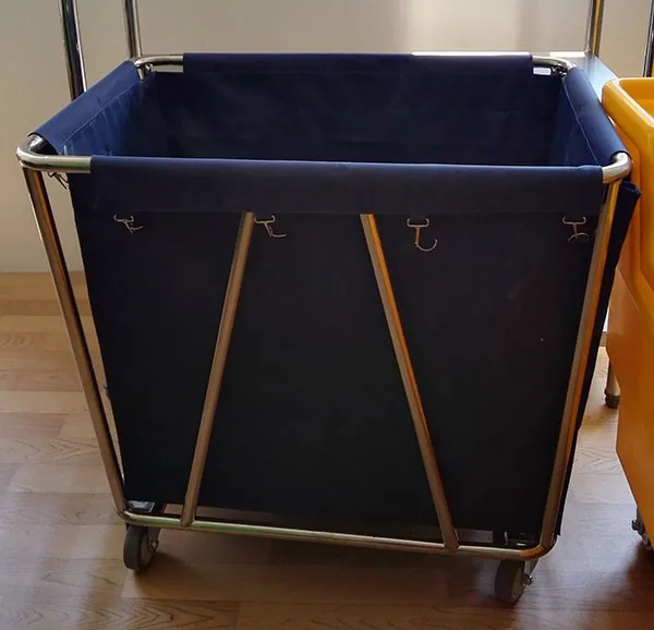 Stainless Steel and Canvas Laundry Trolley - Durable & Versatile