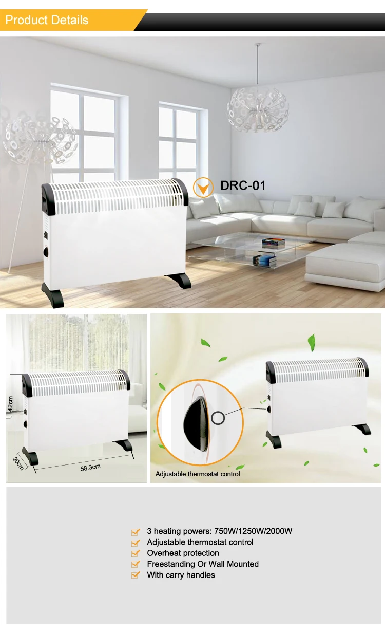 On-time Delivery 2kw Electric Convector Heater For Household Use - Buy ...