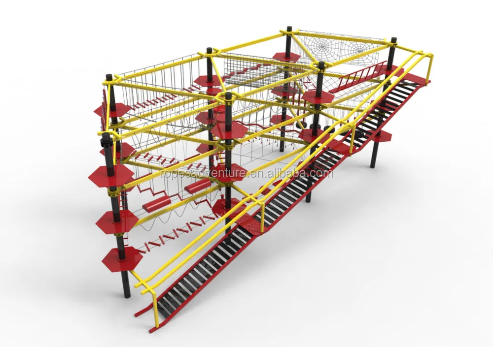 Rope Course Amusement Rides,Children Play Equipment,Fun Fair Games For ...