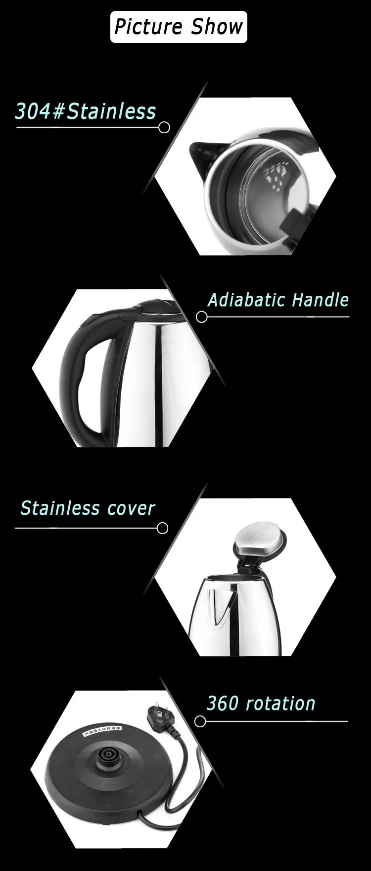 Large Capacity 220v 5l Stainless Steel Electric Kettle For Family Use ...