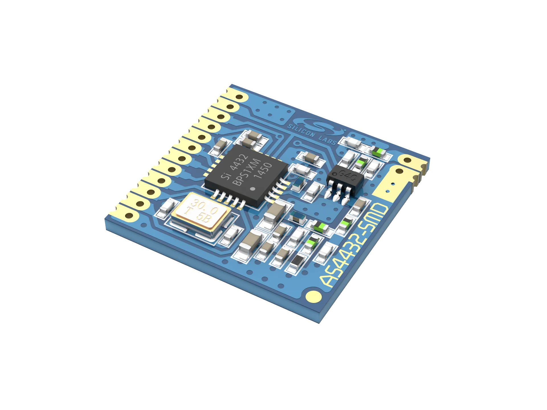 433mhz Spi Si4432 1.5km 100mw Smd Rf Wireless Transceiver Module - Buy ...