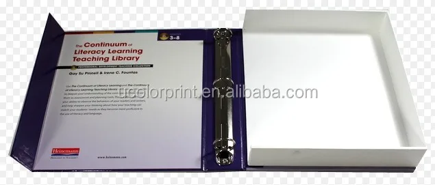 Custom Magnetic Turned Edge Binder Box With Flap Closure - Buy Binder ...