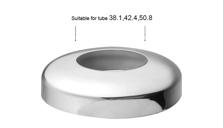 Stainless Steel Handrail Decorative Column Metal Railing Base Cover