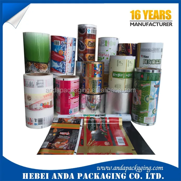 Multilayer Food Packaging Printed Plastic Roll Film/aluminum Foil ...