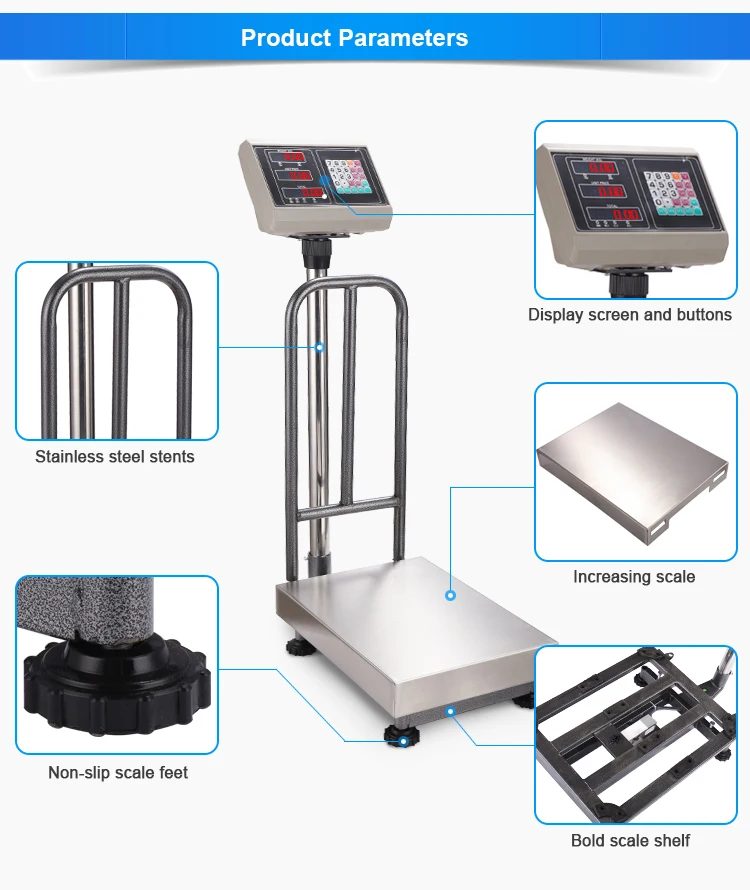 Tcs-100kg Electronic Platform Weighing Scale - Digital Price Computing ...