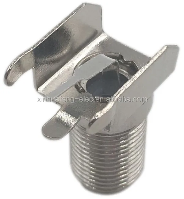 Right Angle F Female Pcb Mount Connector - Buy Right Angle F Female Pcb ...
