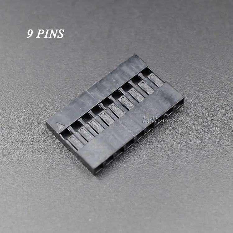Black Color Dupont 2.54mm Connector Jumper Wire Connector 9 Pins - Buy ...