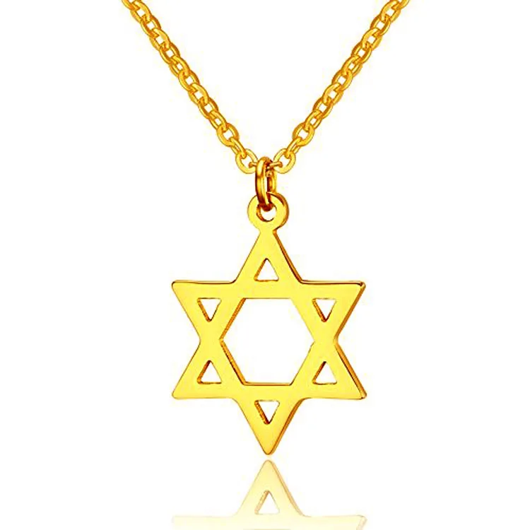 High Quality Stainless Steel Star Of David Pendant Jewelry Jewish ...