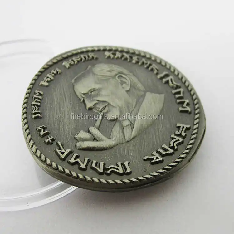 Custom Antique Imitation Old Silver Rice Puller Coin