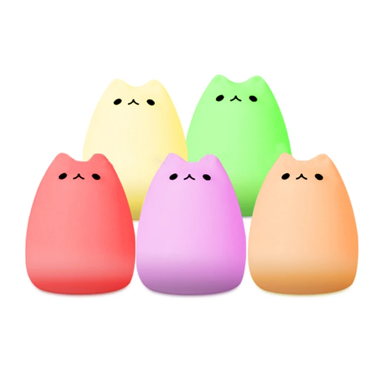 Hot Sell Silicone Portable Led Night Lamp Rechargeable Night Light ...