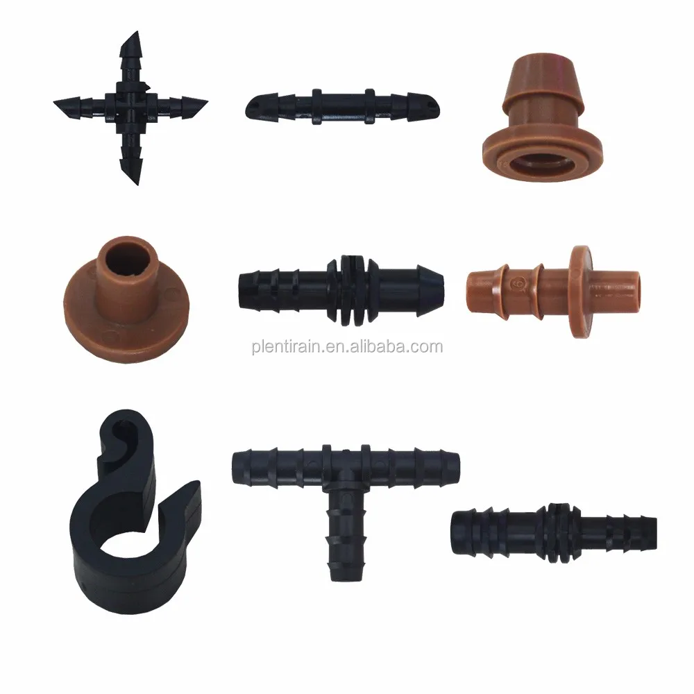 Plentirain Small Plastic Connector Pvc Tubing Connectors Irrigation ...