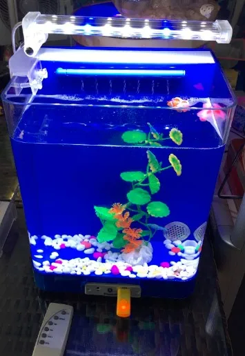 Remote Control Radio Speaker Fish Tank With Led Light - Buy Glass ...
