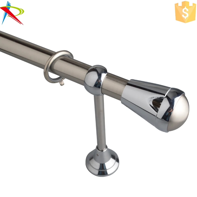 Luxury Brushed Nickel Chrome Finials 25mm Curtain Rods - Buy 25mm ...