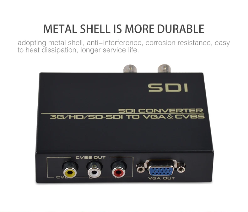 Fjgear Sdi To Vga +cvbs Converter Sdi In And Vga,Cvbs,Sdi Out Converter Sdi Input 3g/hd/sd - Buy ...