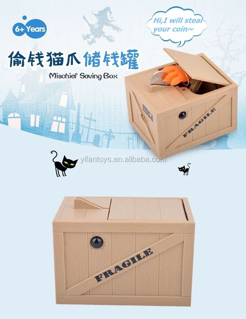 Funny Hand Stealing Coin Money Box Silver Thief Coin Bank For Sale ...