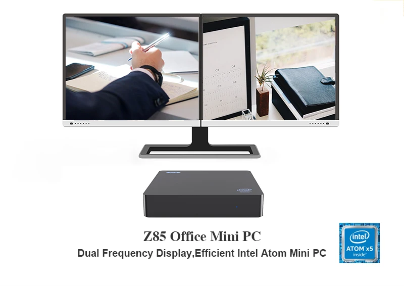 Z85 迷你 PC Z8350 2 32 GB 64 GB 用于 Win 10 系统和 Linux 系统 Wifi BT 4.0 电视盒子 ...