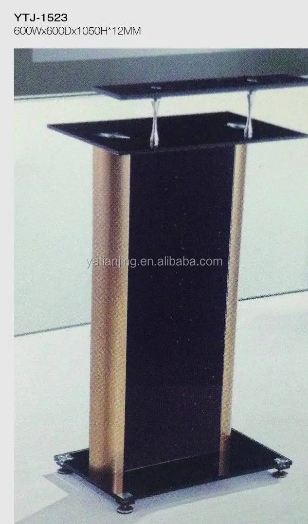 Cheap Church Pulpit Table Top Lectern Tempered Glass Church Podium ...