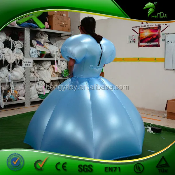 Inflatable Princess Dress Advertising Cosplay Costume Cartoon Women ...