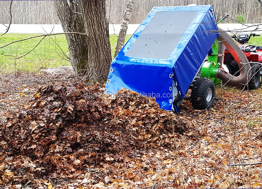 Quad Tow-behind Trailer Combined Leaf Vacuum Blower/utv 6.5hp Litter ...