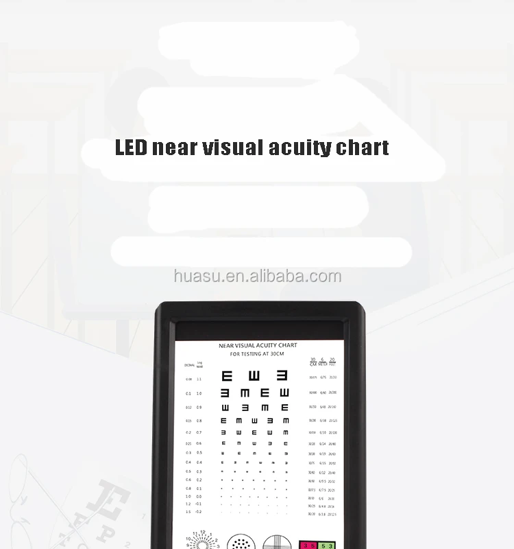 Multifunction Ophthalmic Near Visual Acuity Chart Vision Tester - Buy ...