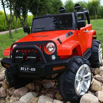 Baby Convertible Car Ride On Toys Double Seats Jeep Kids Electric Car ...
