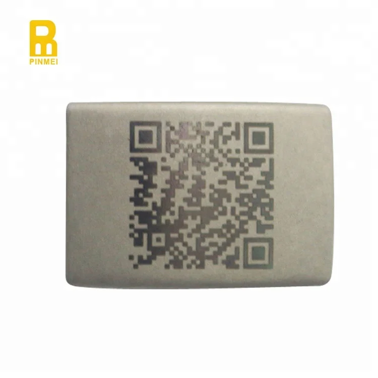 Stainless Steel Customized Logo Metal Qr Code Nameplate Id Number ...