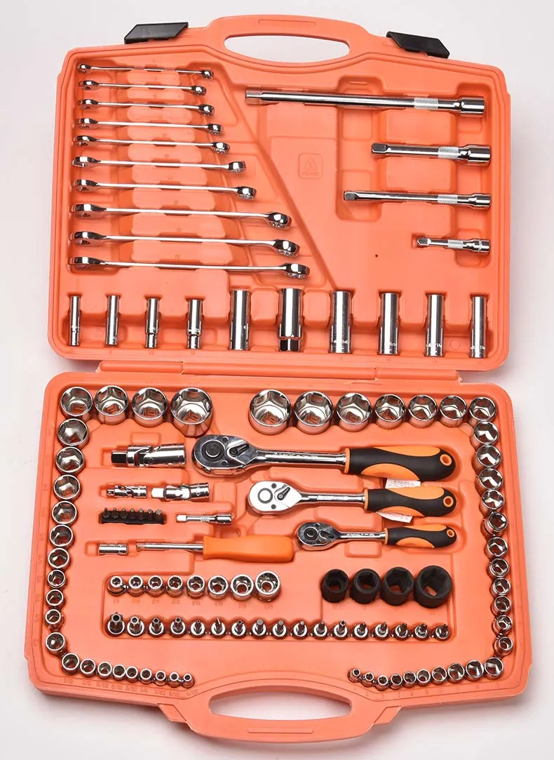Asaki 120pcs Socket Wrench Spanner Set - Durable Hand Tools