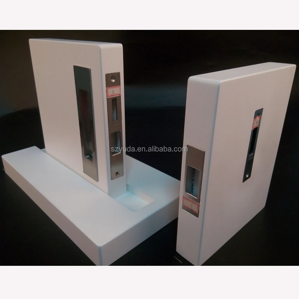 Custom MDF Door Handle Lock Wood Window Lock Display Stands