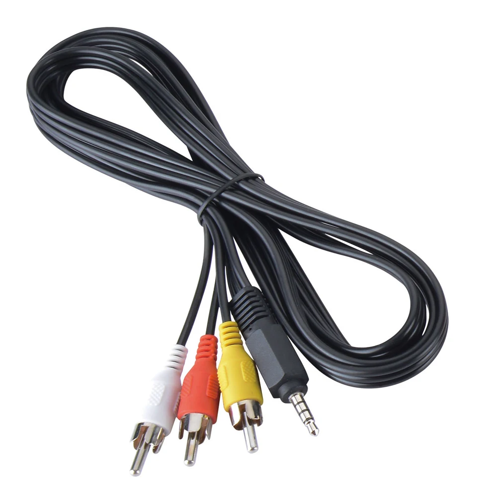 SZKUNCAN-conector Jack estéreo de 1,2 M y 3,5mm a 2 RCA, Cable ...