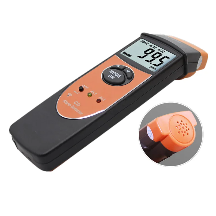 Portable CL2 Chlorine Detector - Precise 0-100PPM Analyzer