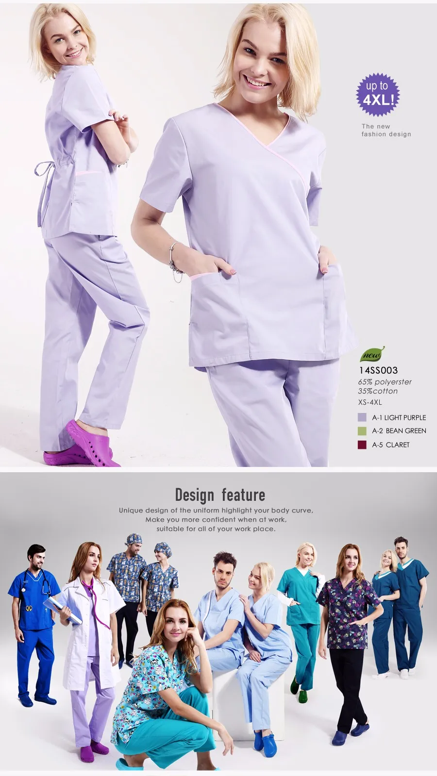 High Fashion Scrubs - Maroon Color Scrub Suits for Women