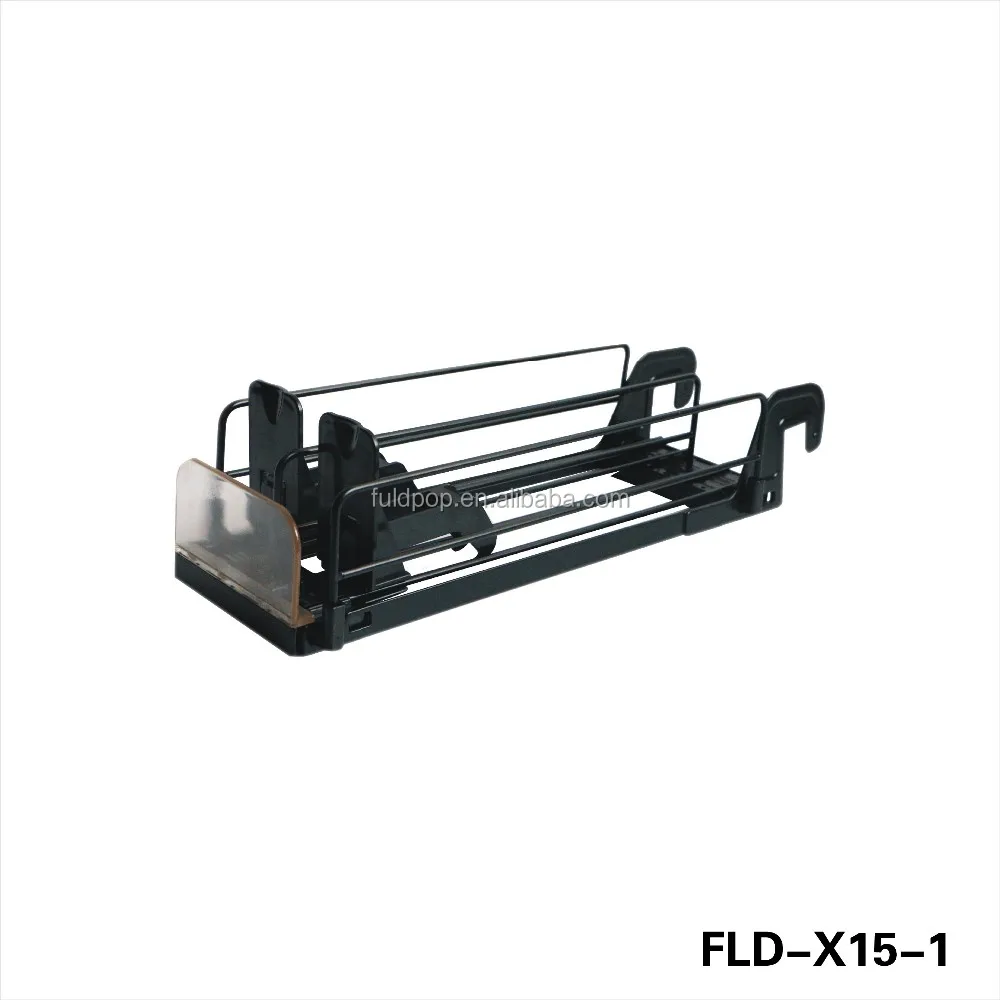 Width Adjustable Refill Spring Loaded Shelf Pusher System