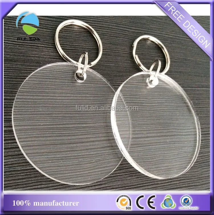 Custom Transparent Clear Acrylic Plastic Thin Thicker Blank Circle ...