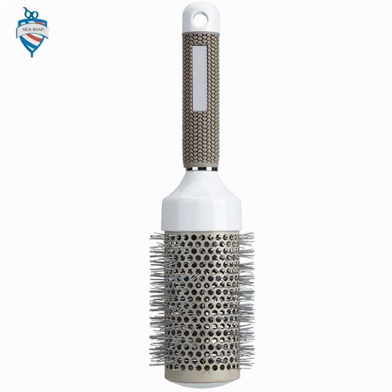 Ceramic & Nylon Round Hair Brush Quiff Roller Comb For Diy Hairstyle ...