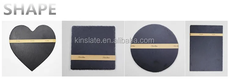 100% Natural Black Slate Plate Slate Cheese Board Sealed With Food Safe ...