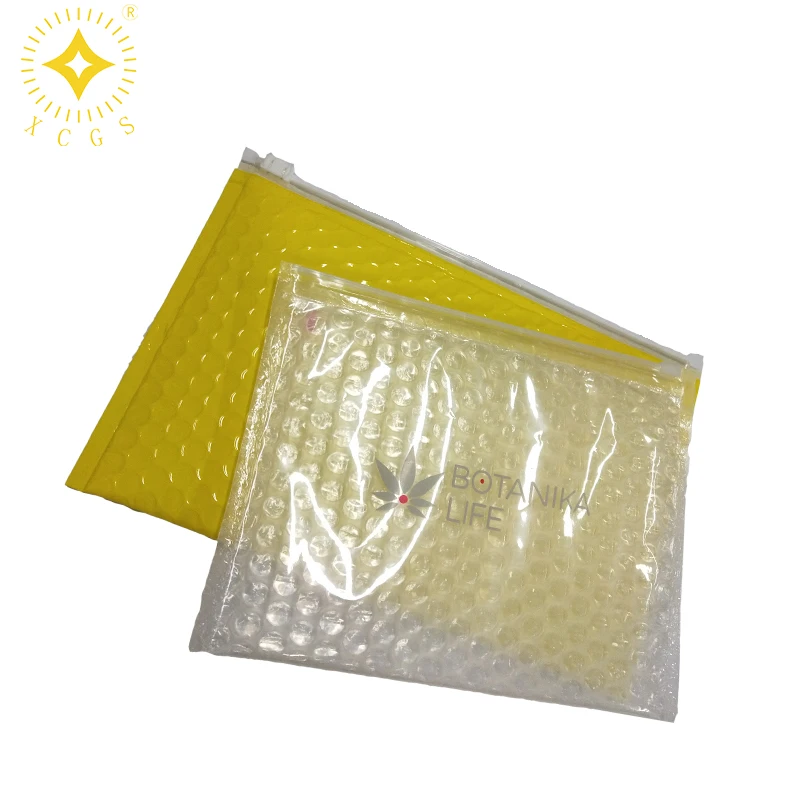Ldpe Lldpe Air Bubble Cushioned Ziplock Bags For Cosmetic Packaging ...