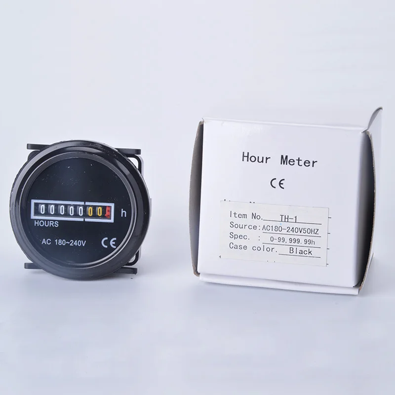 TH-1 7 Digital Round Counter for Generators,Motors, Boat Meter Timer ...