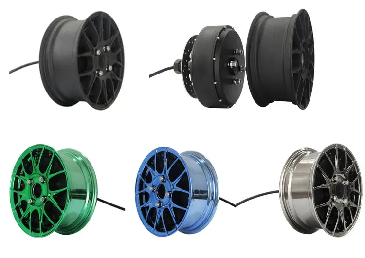 12*5.0inch Detachable Single Shaft Hub Electric Motor 1500W-7000W