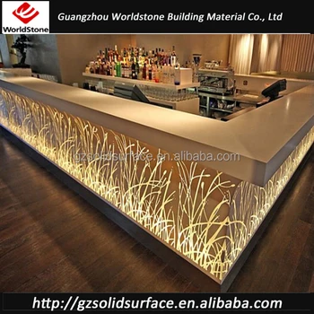 U Shape Led Marble Bar Sushi Bar Counter - Buy Sushi Bar Counter,U ...