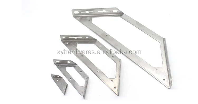 Custom Metal Triangle Corner Reinforce Stair Wall Beam Support Bracket ...