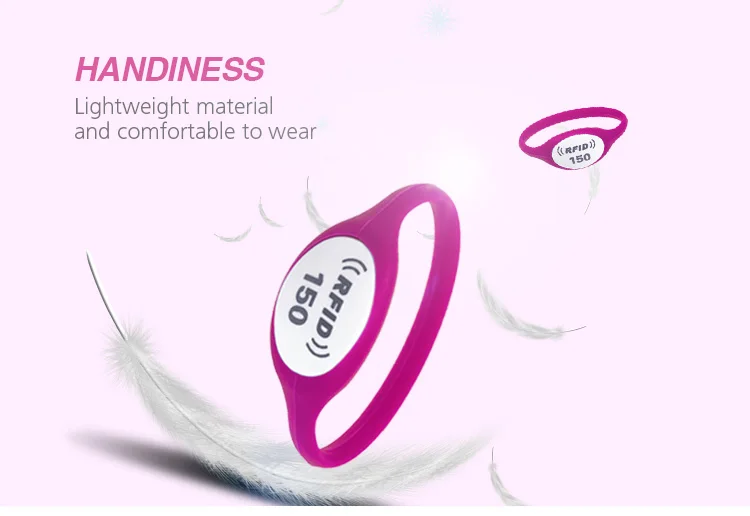 Waterproof 13.56mhz Rfid Wristband Swimming Pool Rfid Wristband Locker ...