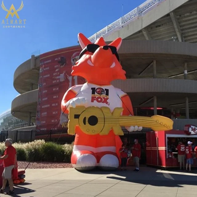 Customizable Inflatable Fox Costume for Advertising Parades