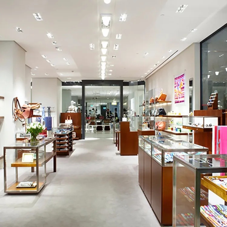 Luxury Tempered Glass Led Lighting Handbags Display Cabinet For Handbag ...