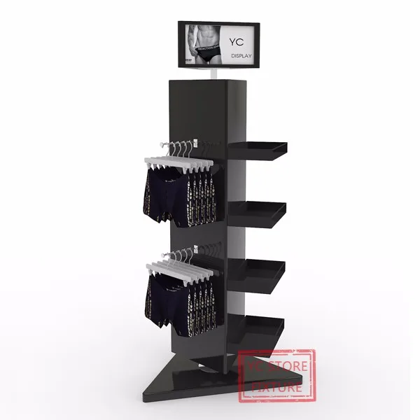 Custom Wood Underwear Display Stand - Buy Men's Underwear Display ...